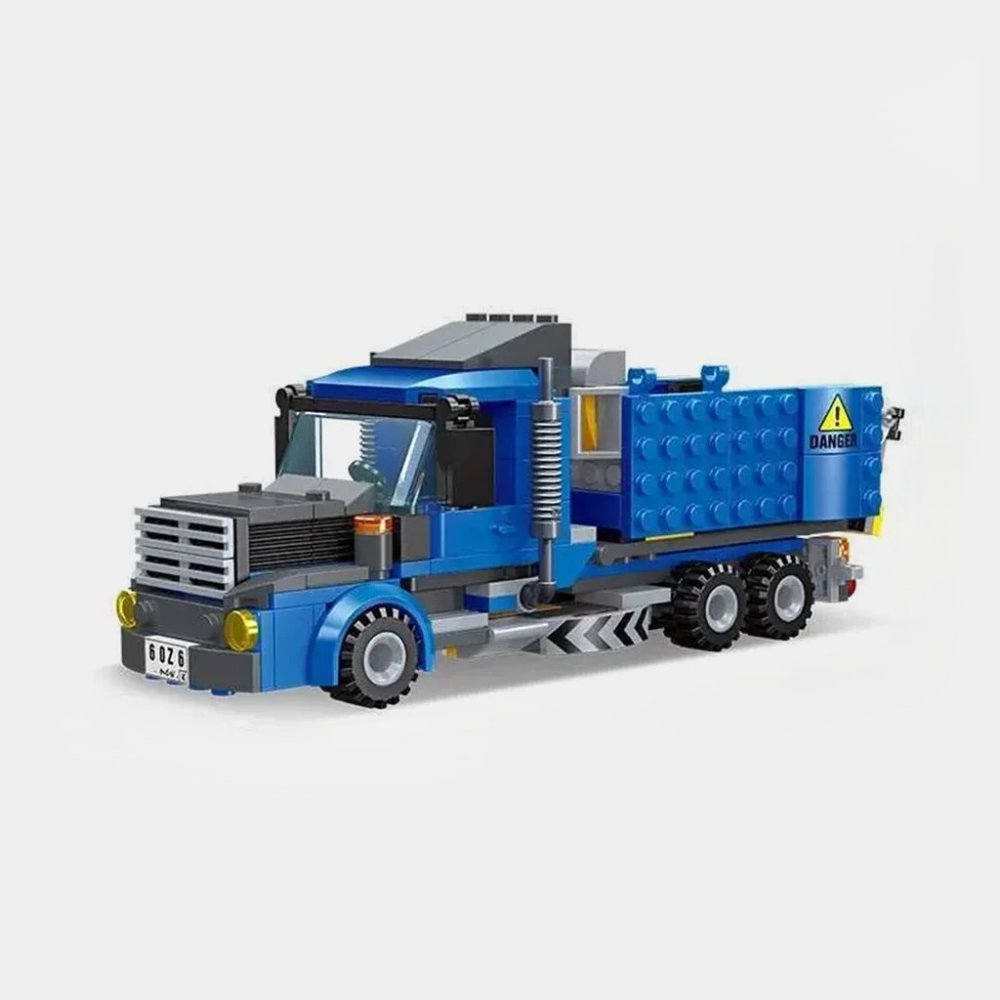 Rear-tilting Dump Truck DIY Building Blocks – 267 Pieces | Snow Aurora